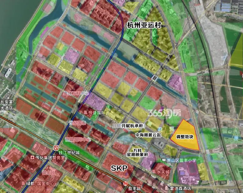 学校用地转宅地,skp附近又要多一个热门红盘! 杭州365淘房